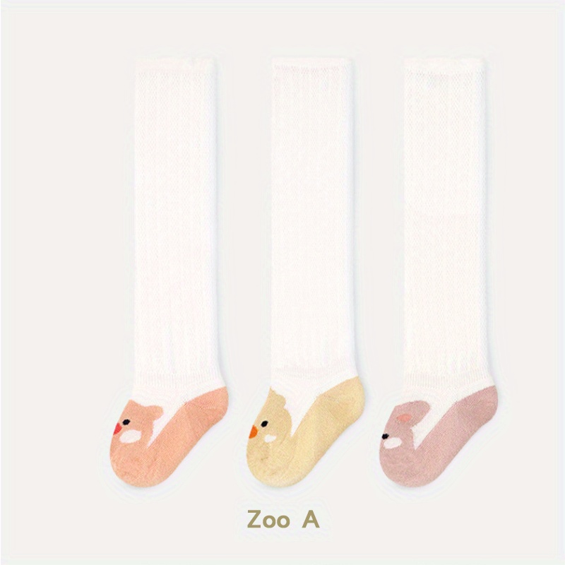 Cute Cartoon Animal Pattern knee Socks Baby Girls Mosquito - Temu ...