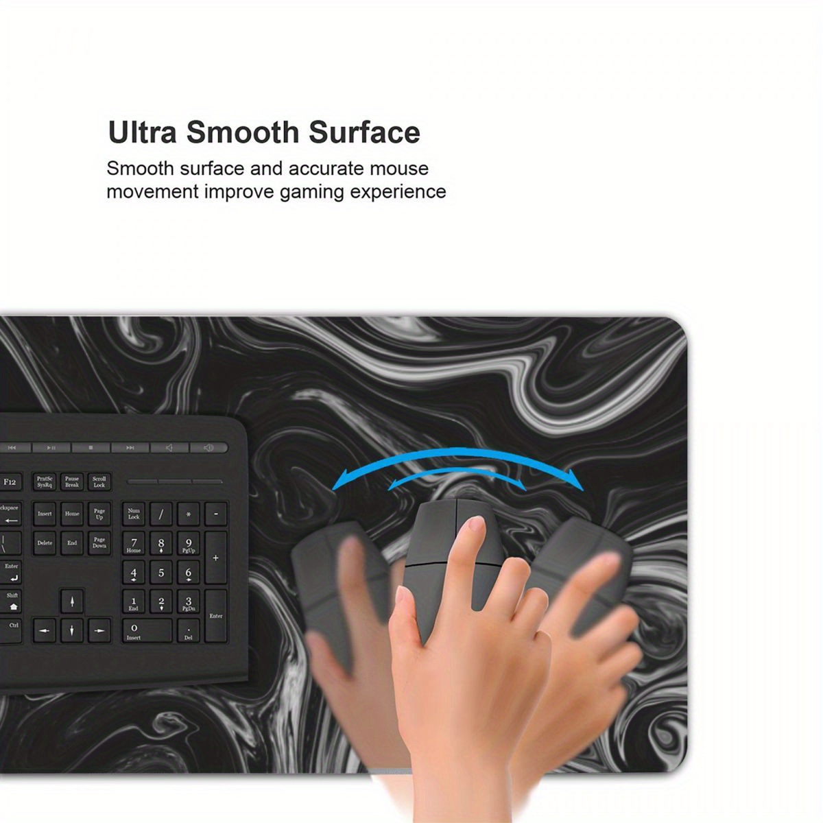 Gaming Mouse Pad Rendering Abstract Fractal Light Cloth - Temu United ...