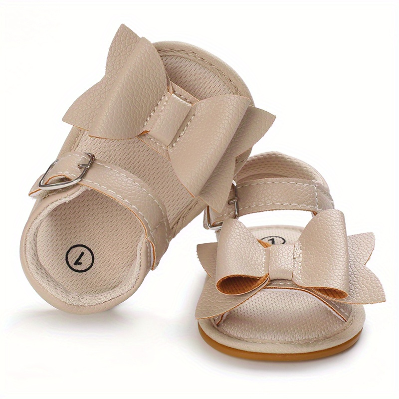 Baby Girls Bowknot Open toe Sandals Lightweight Non slip - Temu New Zealand