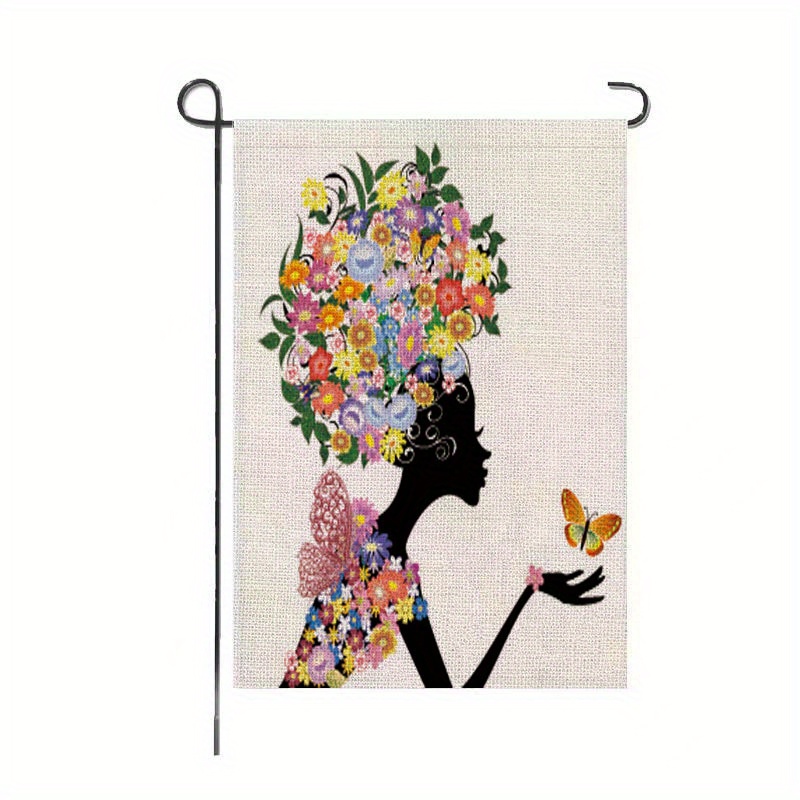 Flowers Garden Flag Double Side Printed Flag Home Decor - Temu Australia