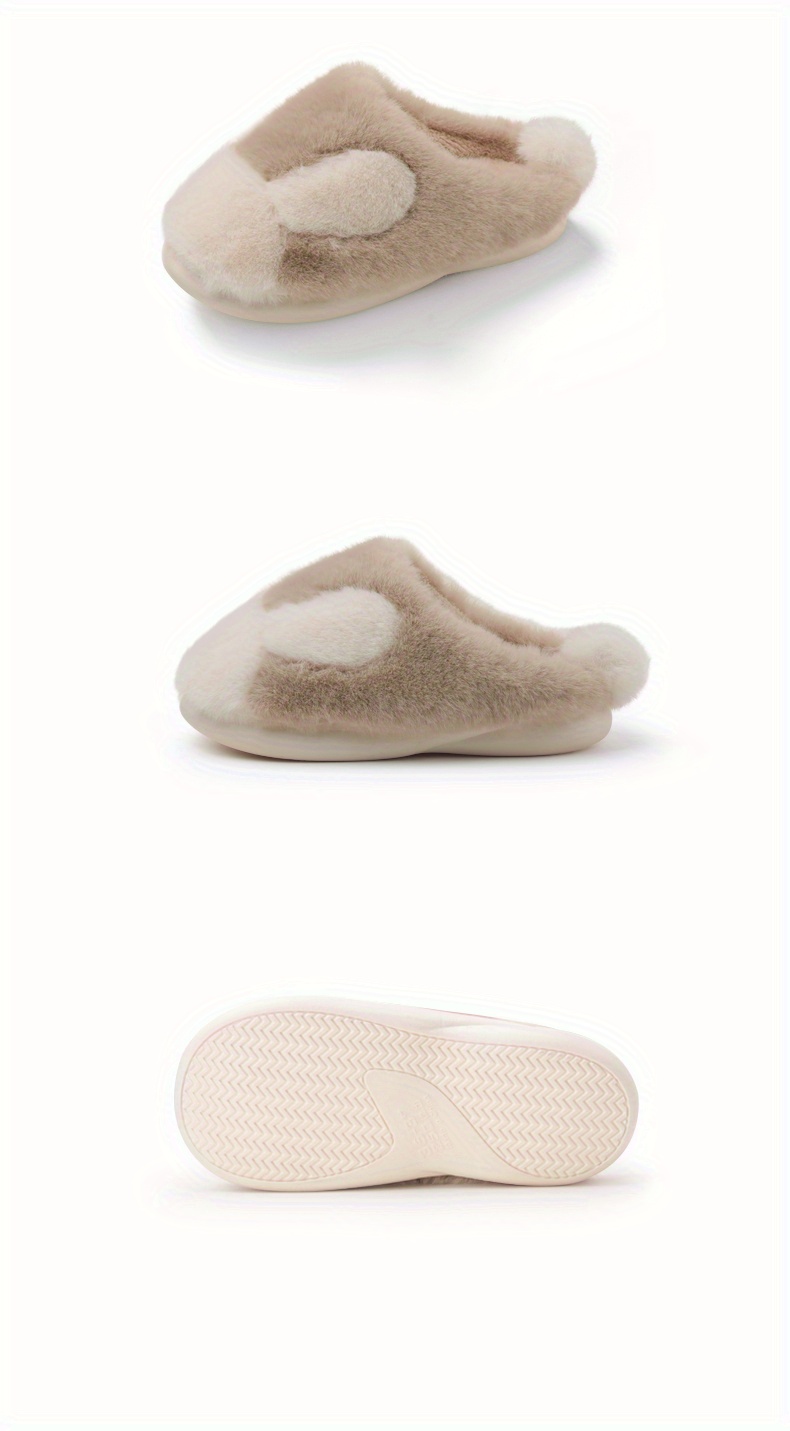 Women's Kawaii Rabbit Design Slippers Casual Slip Plush - Temu