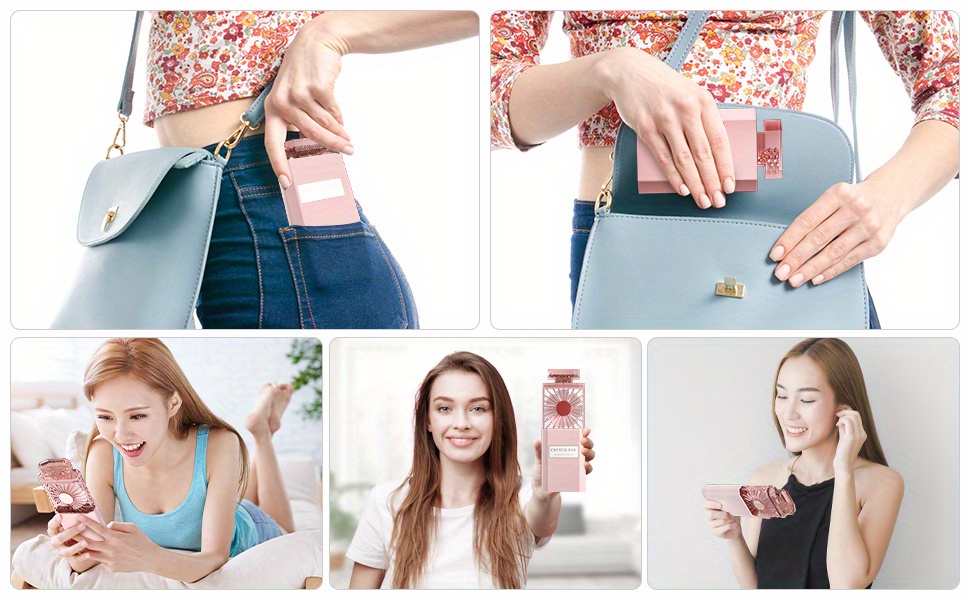 Mini Handheld Fan Fragrance Portable 3 Gears Personal Fan - Temu Australia