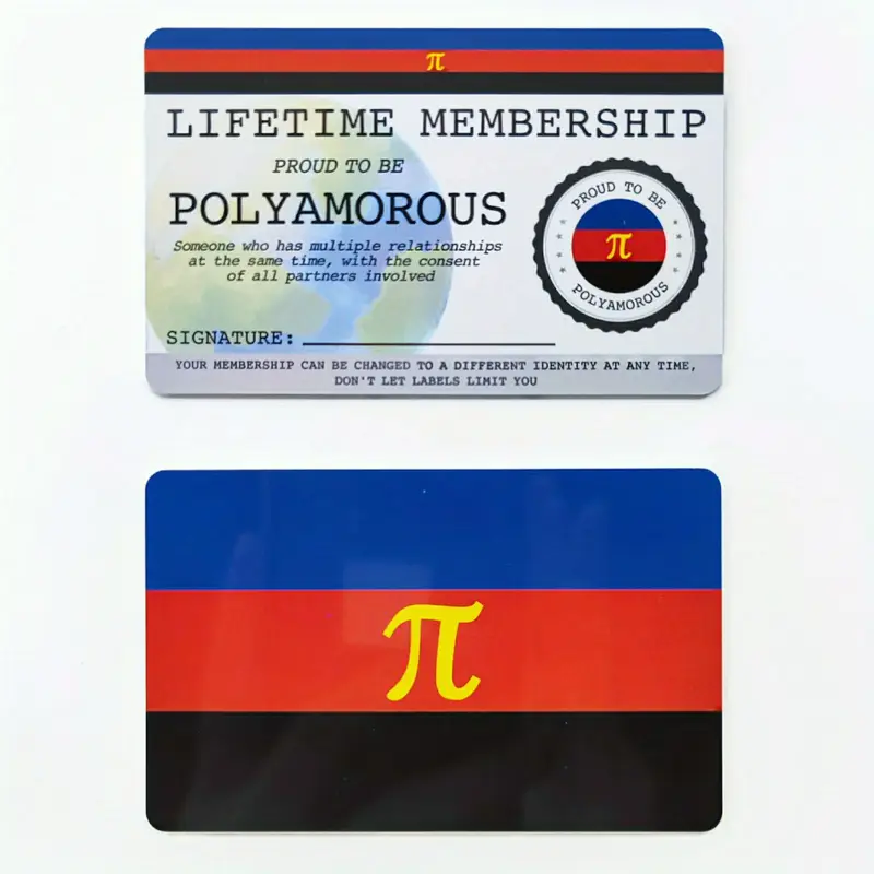 Gay Pride Card Lifetime Membership Card Lgbtq Identity Card Temu
