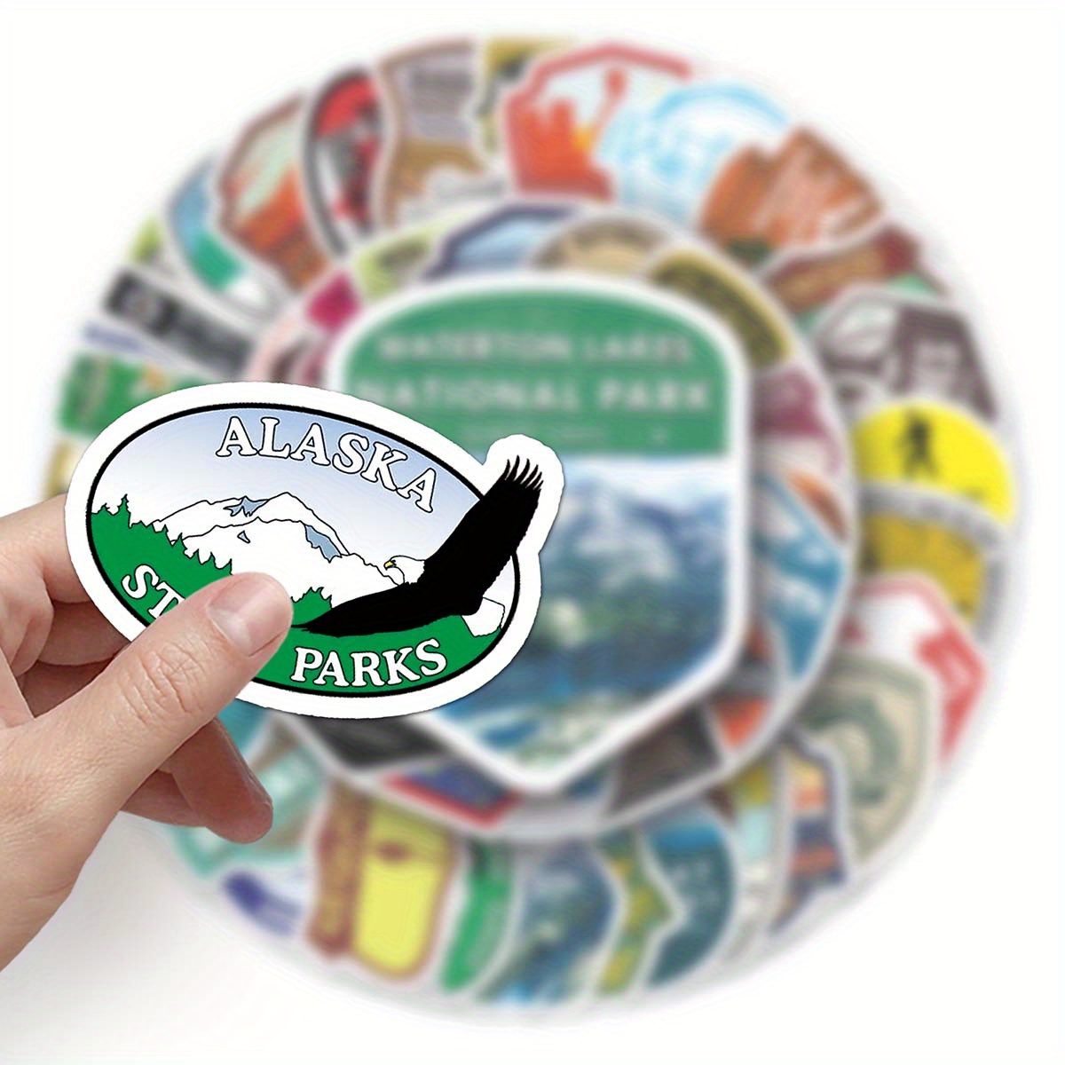 National Park Icon Doodle Stickers Removable - Temu Australia