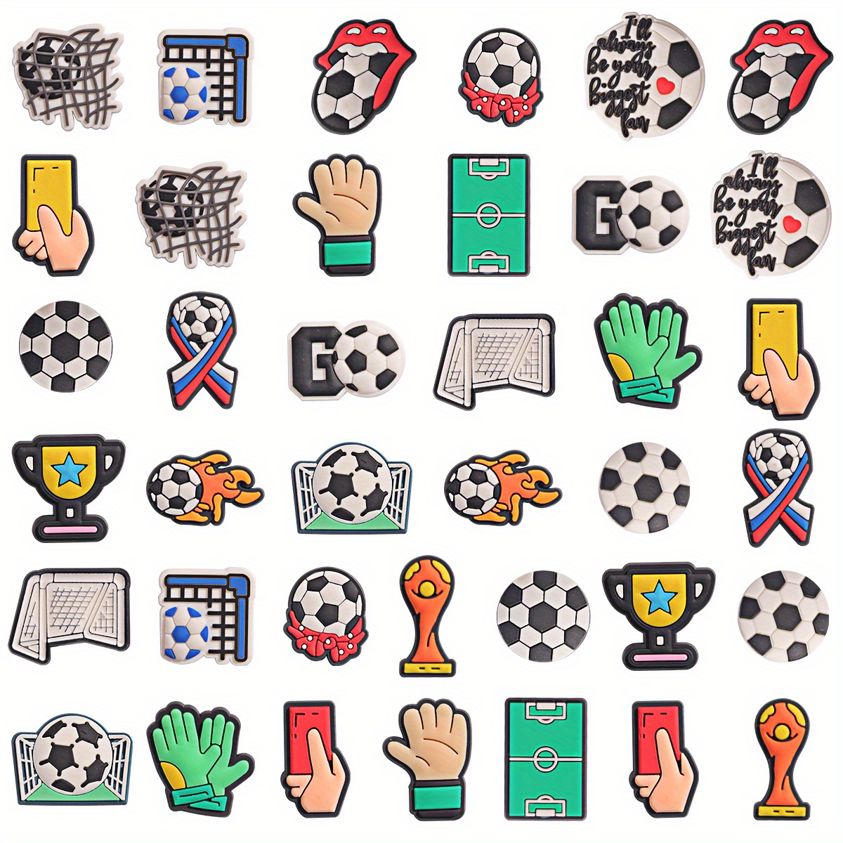 Sports Shoe Charms For Clogs Baseball Softball Soccer - Temu