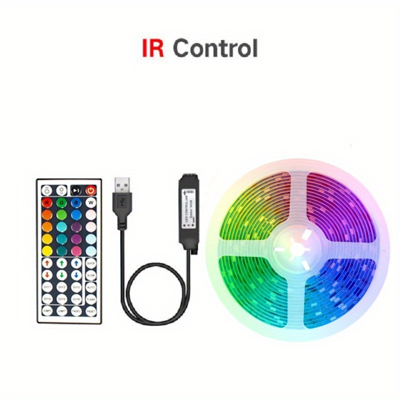 1 Roll Led Bar Light 44 Key Rgb 5050 Fita 5m Luces For Party Bedroom Tv ...