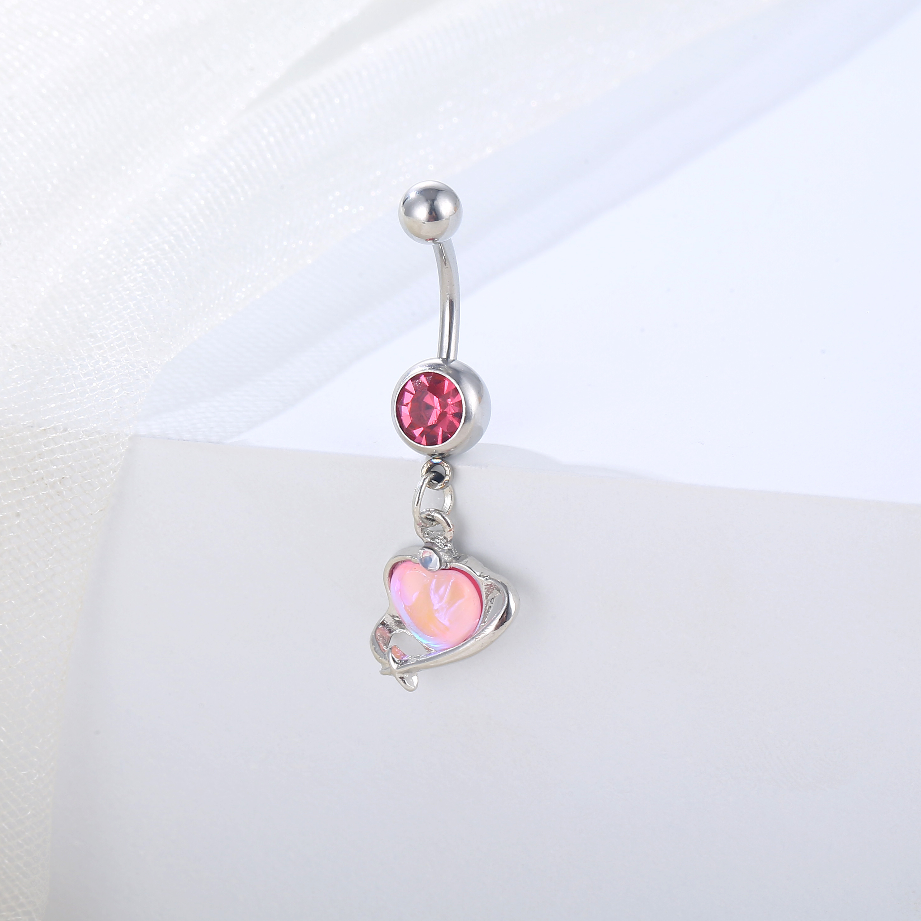 y2k heart piercing navel nail - Temu Australia