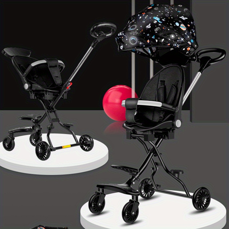 Foldable Two Way Stroller 2 In 1 Convertible Stroller Cradle To ...