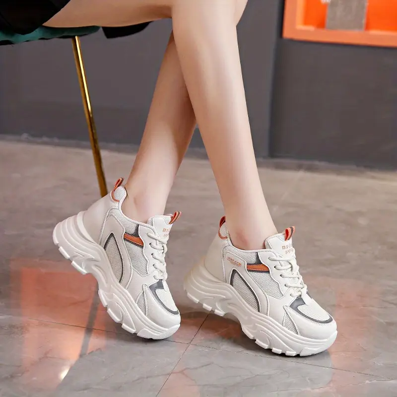 Women's Lace Platform Dad Shoes Thick Bottom Fashion Chunky - Temu ... Women's Lace Platform Dad Shoes Thick Bottom Fashion Chunky - Temu ...