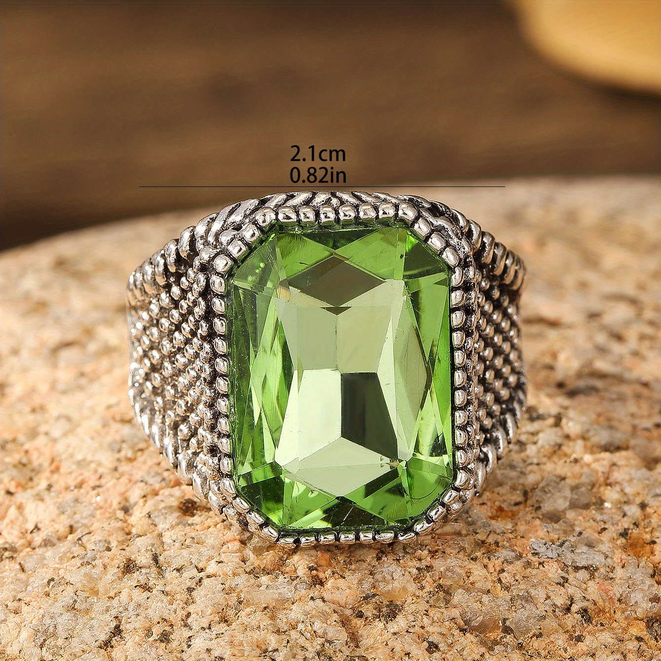 Men's Oval Gemstone Ring - Temu United Kingdom