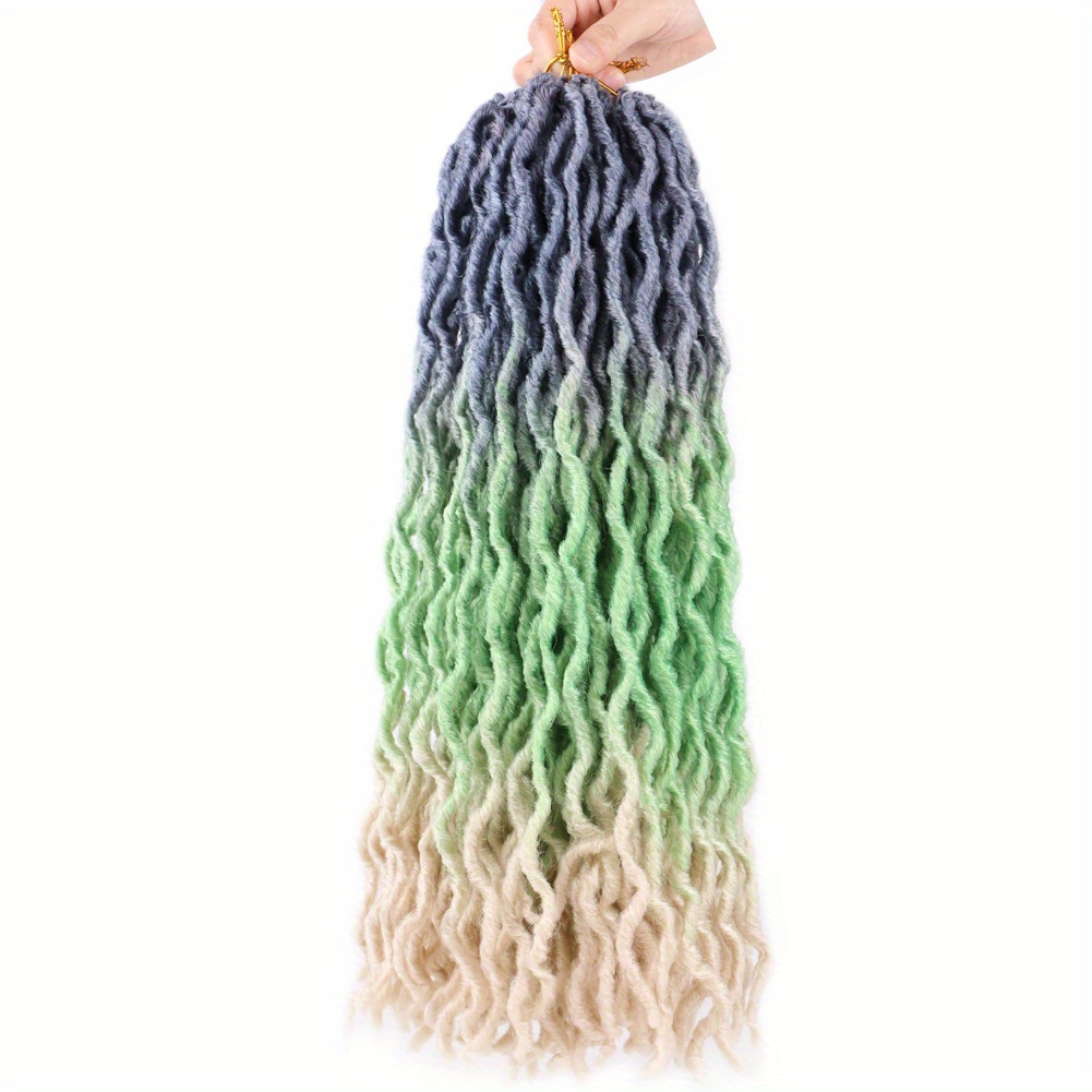 Synthetic Ombre Gypsy Goddess Locs Crochet Hair - Temu Australia