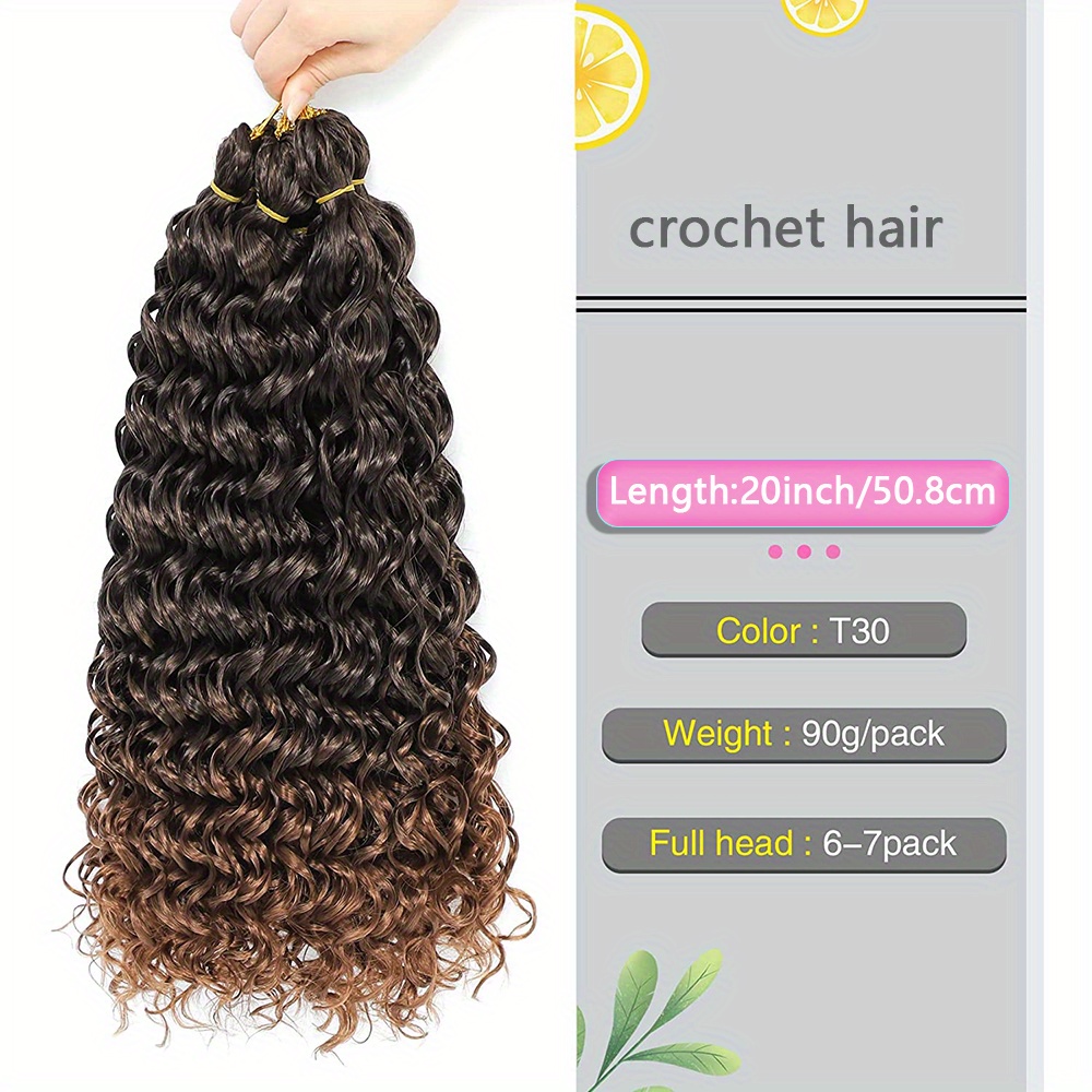 Curly Crochet Hair Extensions Women Deep Wave Braiding Hair - Temu