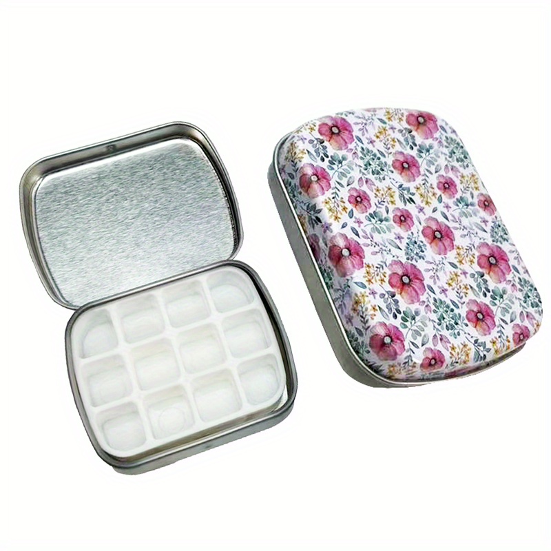 Portable Watercolor Box Empty Paint Palette Travel Painting - Temu
