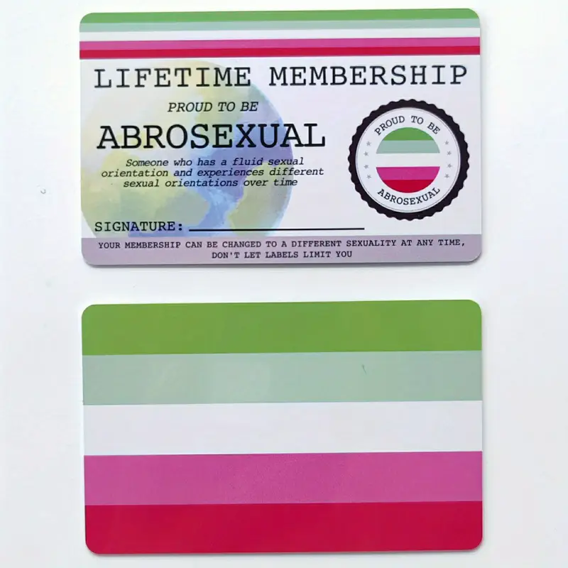 Gay Pride Card Lifetime Membership Card Lgbtq Identity Card Temu