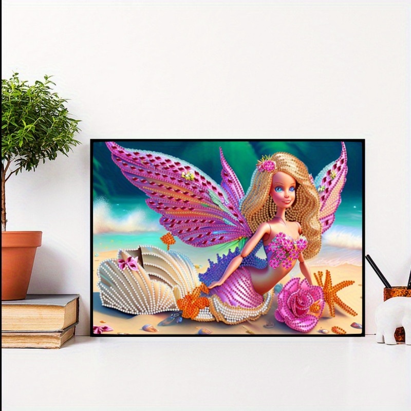 5d Diy Painting Mermaid Diamond Painting - Temu Canada