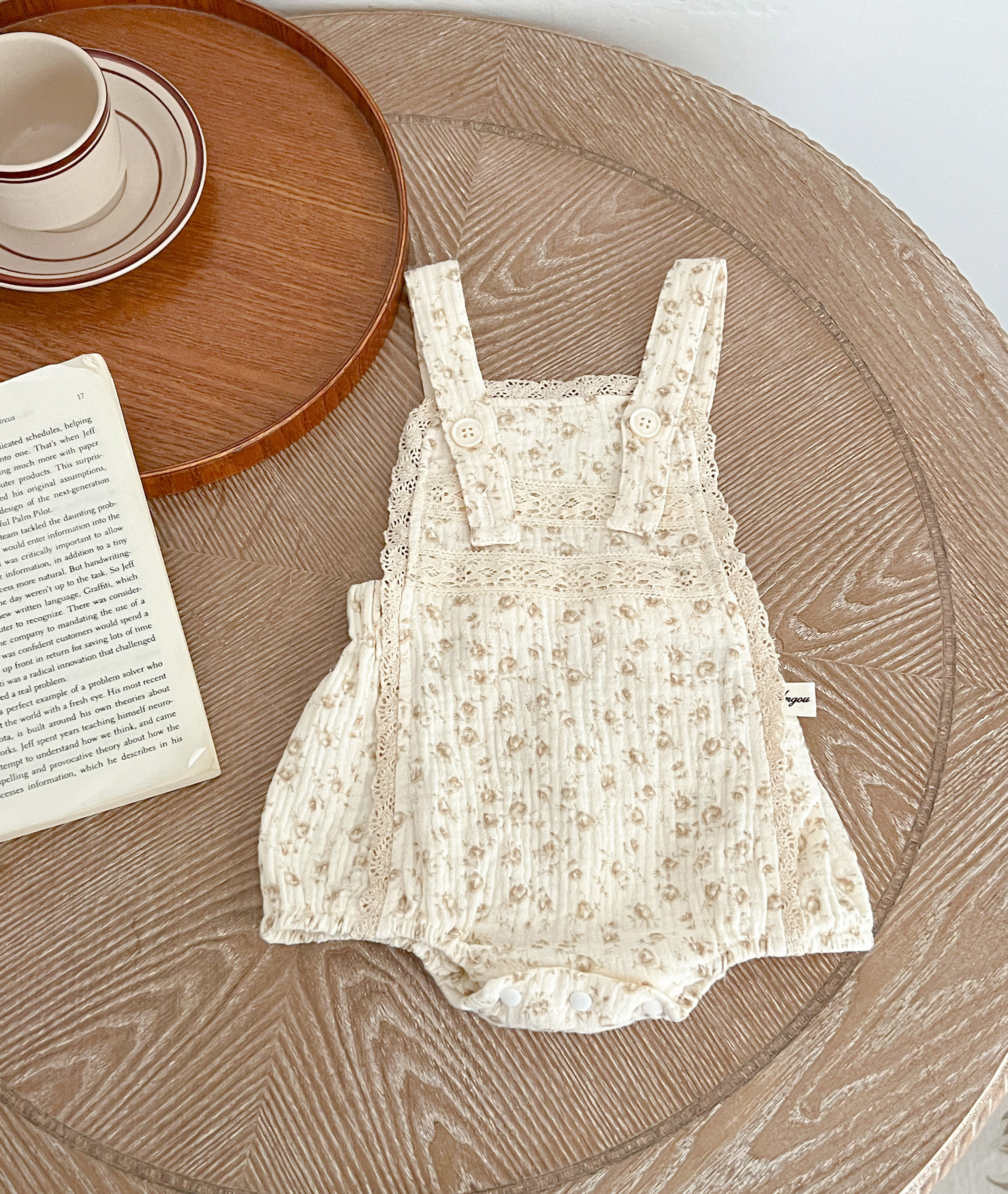 summer baby girl floral overalls cotton comfy - Temu Australia