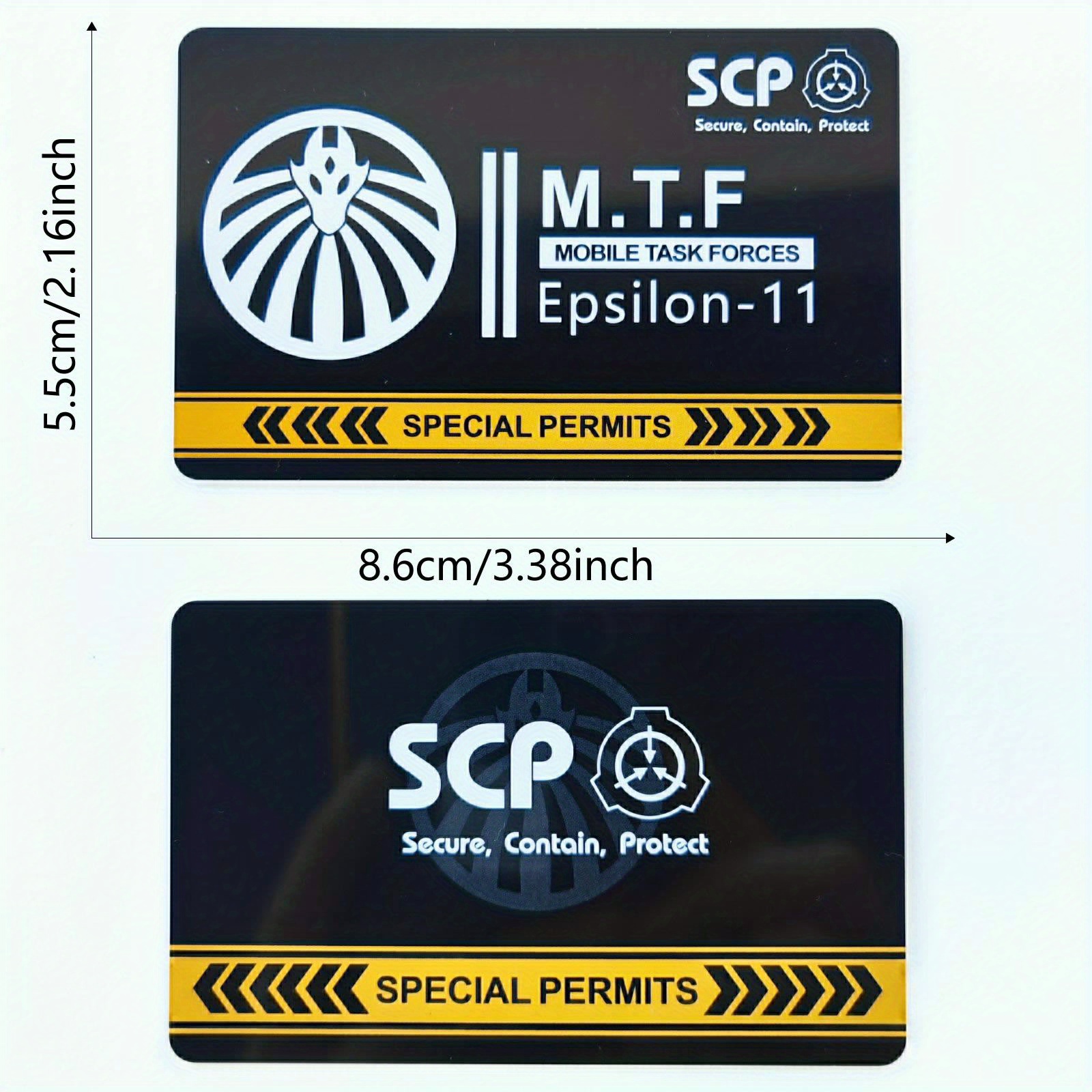 A Part Scp Foundation Mtf Mobile Task Force Pvc Hardcard - Temu