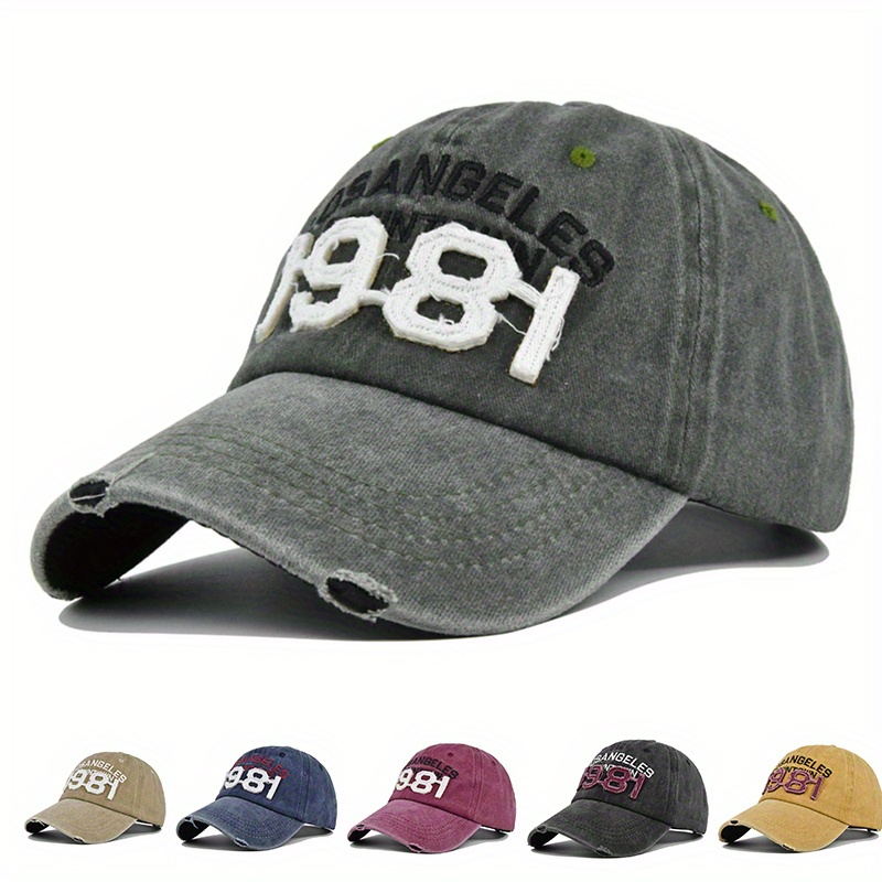 1pc retro 1981 three dimensional embroidery baseball cap 3d patch ...