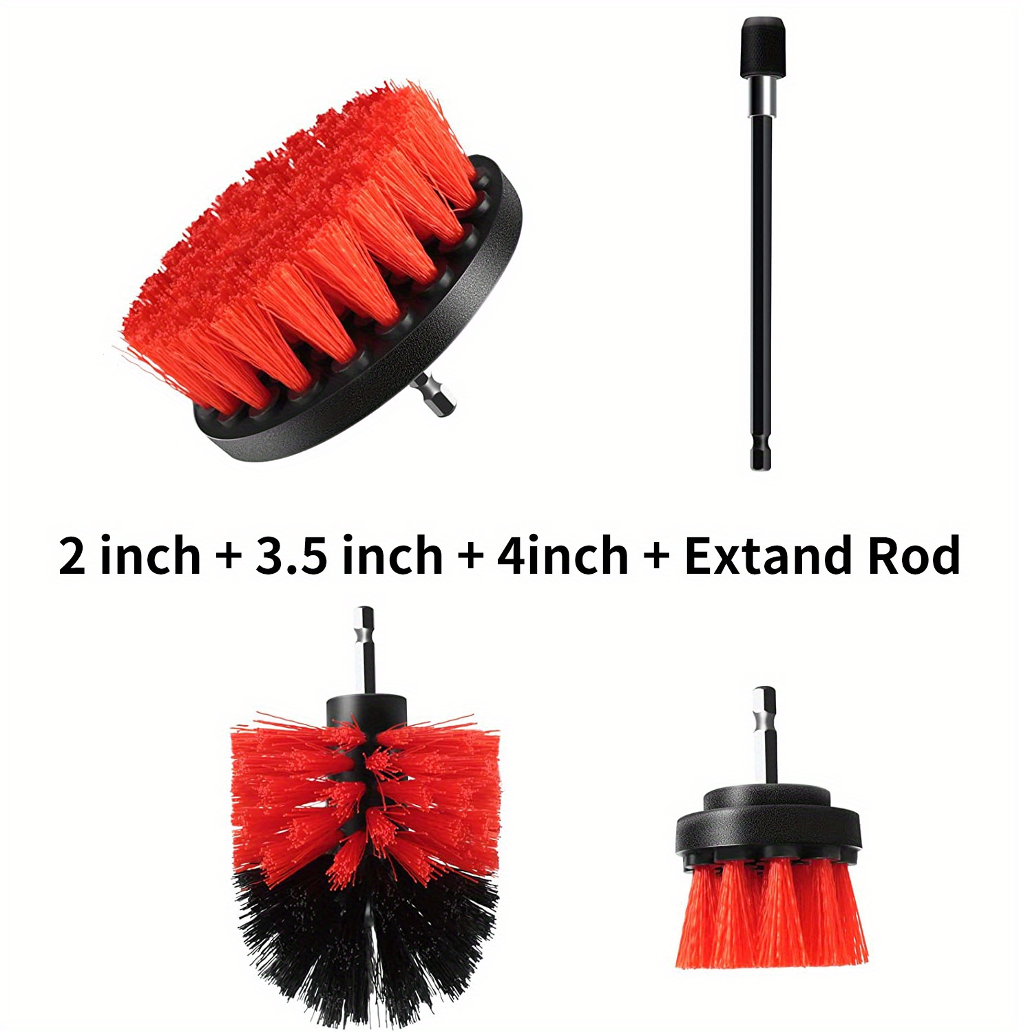 Drill Brush Attachment Set Power Scrubber Wash Cleaning - Temu
