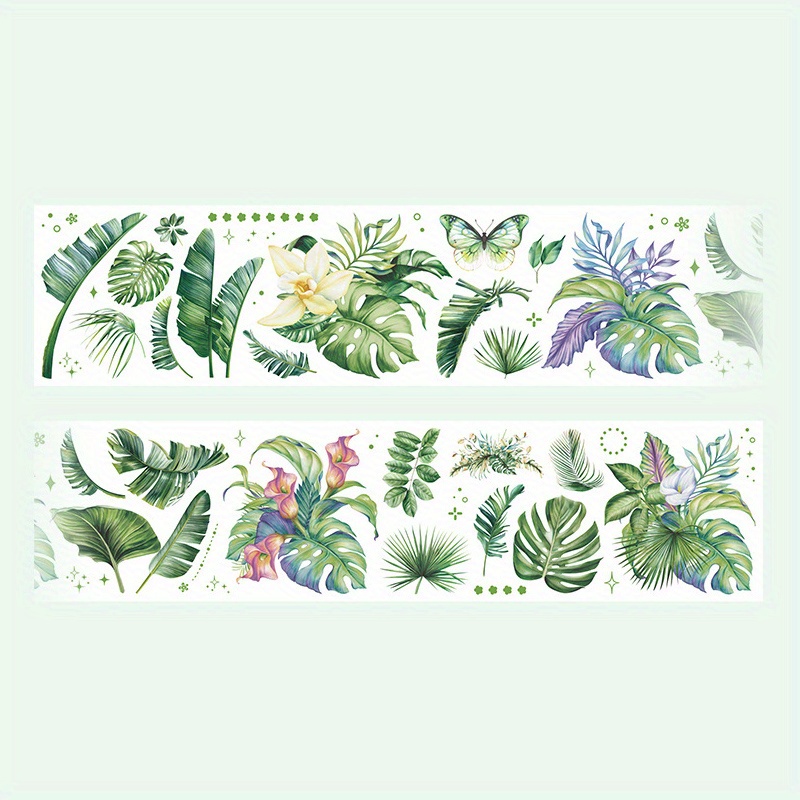 Washi Tape Leaf Collection Series Pastel Color Plant Leaf - Temu Canada