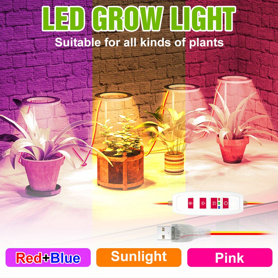Led Grow Lights Usb 5v 5 - Temu