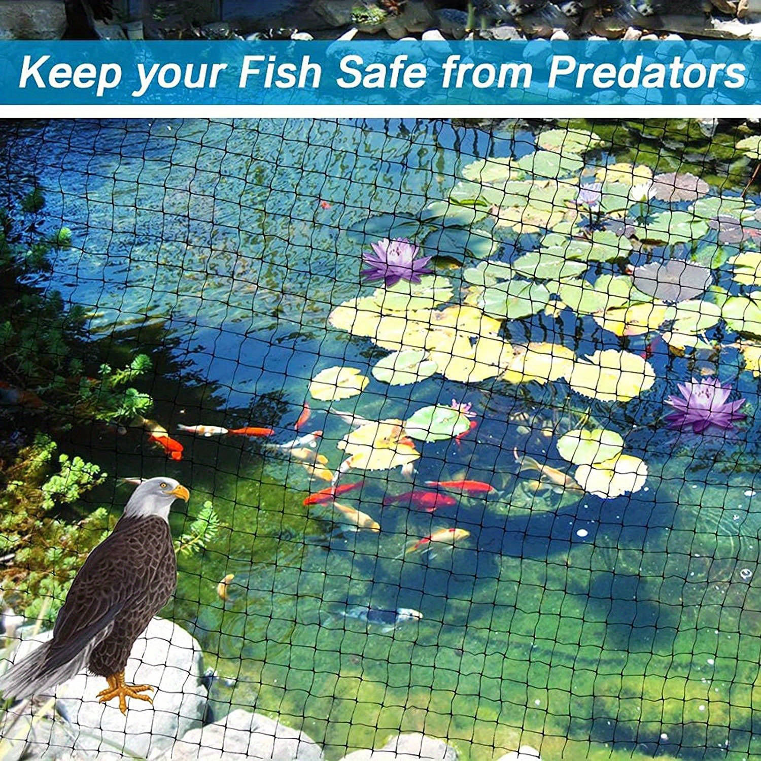 Protect Pond Pool Multi Pond Pool Netting Mesh Ten Pegs - Temu