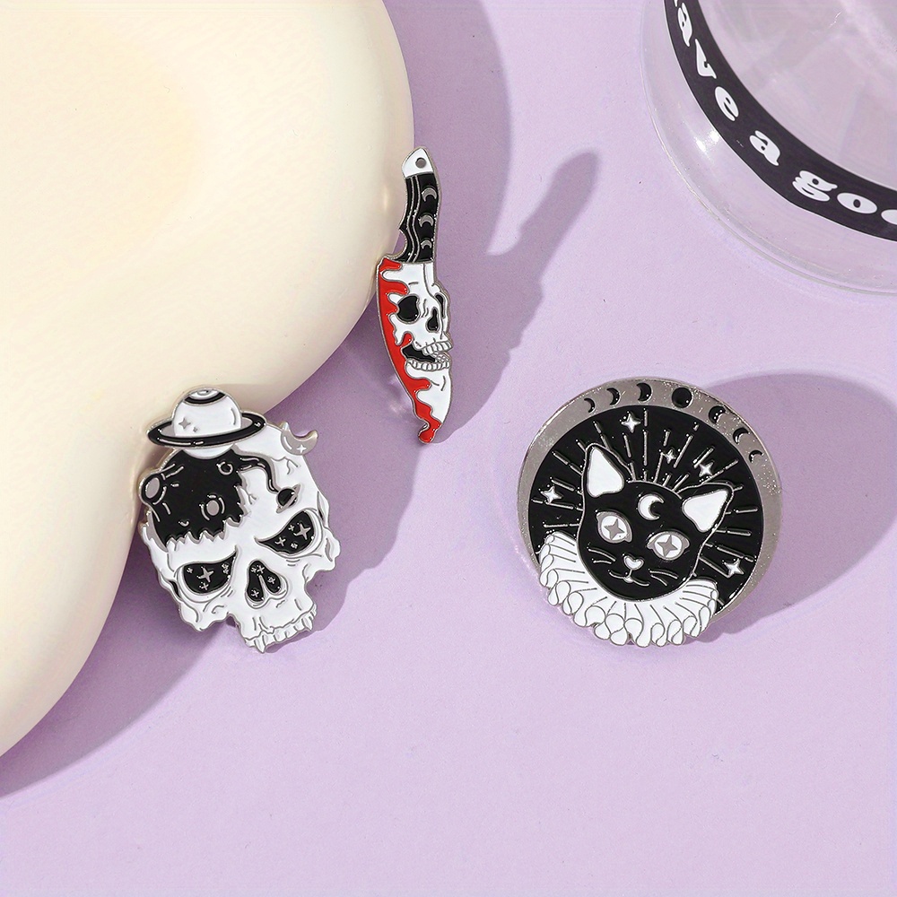 Men's Creative Skull Brooch Enamel - Temu