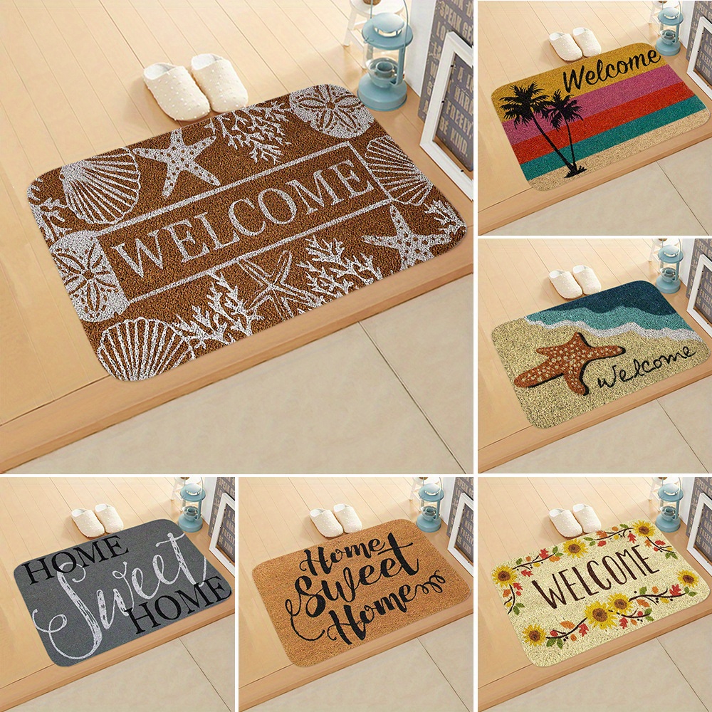Dirt Resistant Welcome Doormat Low Pile Indoor Outdoor - Temu Australia