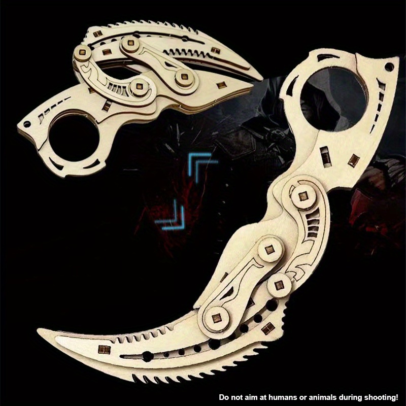 Wooden Military Knife 3d Puzzle Mortise And Tenon Structure Puzzle Toy ...