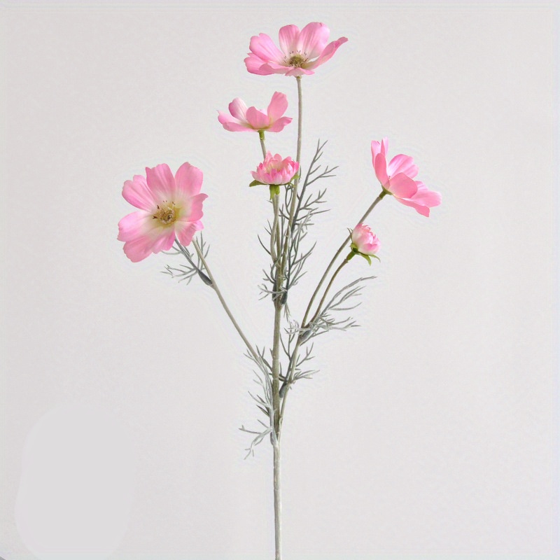 декор кімнати з космічним симуляційним квітковим флокінгом 6 голівок квітки сангер штучний