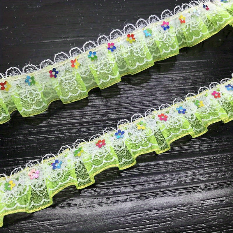 Diy 3 Yards Colorful Lace Ribbon Sewing Wrapping Weddings - Temu Norway