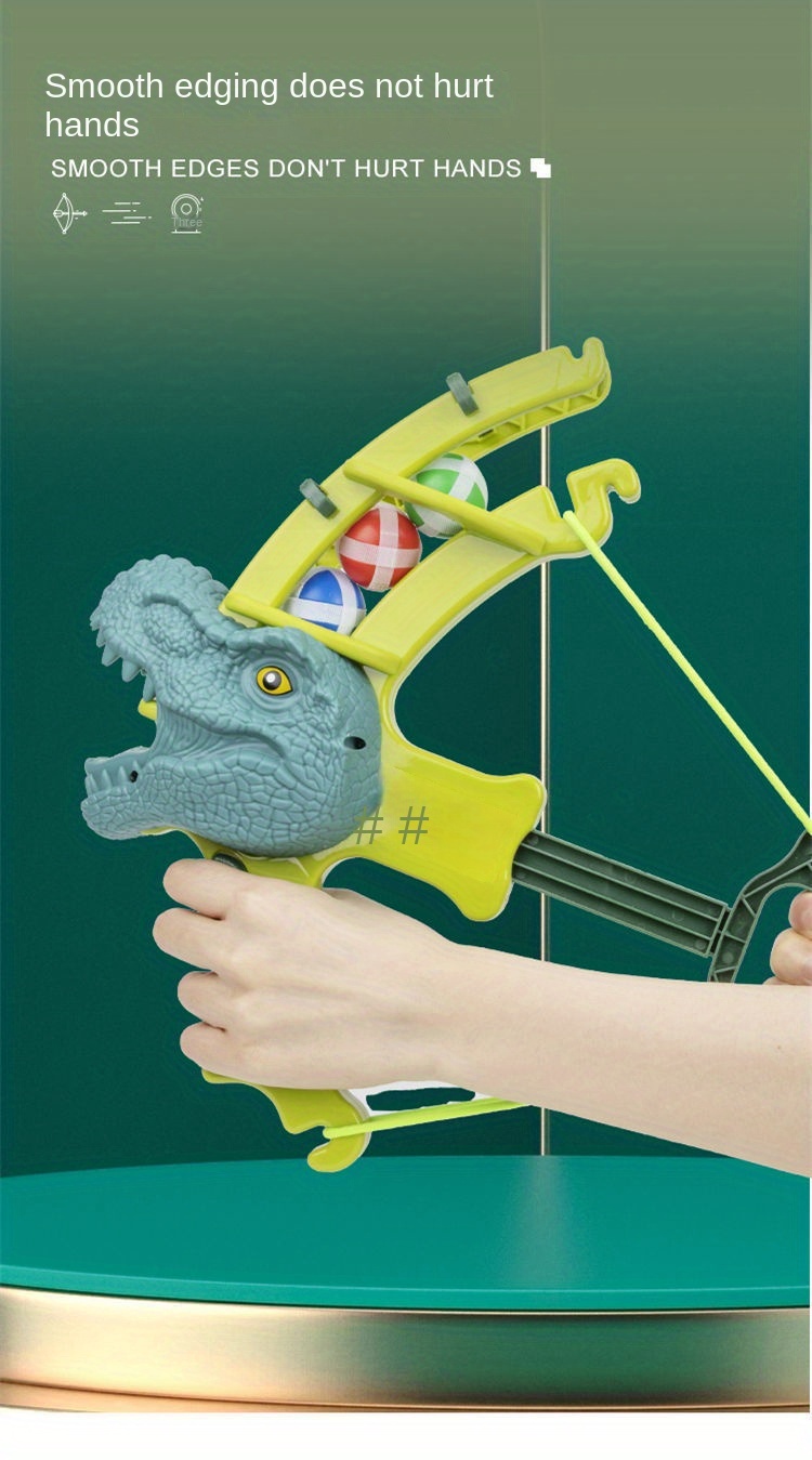 Dinosaur Bow Arrow Set Toy Shooting Sticky Balls Hand - Temu Australia