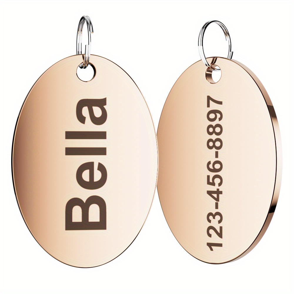 Custom Engraved Pet Id Tags Personalize Collar - Temu France