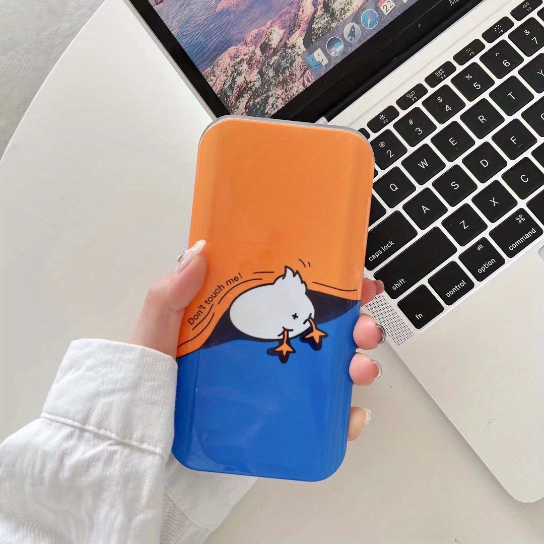 Creative Slide Full Cover Lens Duck Phone Case Iphone - Temu United Kingdom