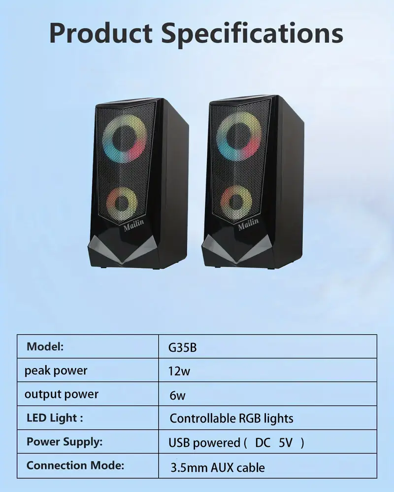 Usb Speaker Computer Loud Sound Cute Speaker Laptop Speaker Temu