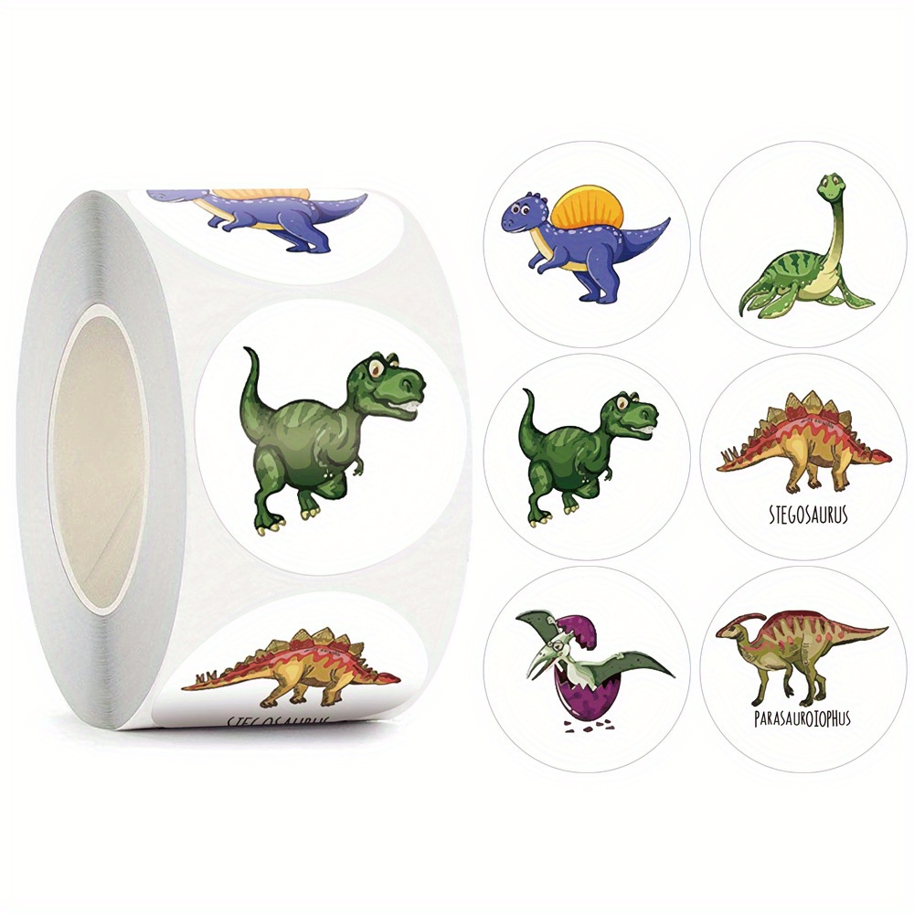 Cartoon Stickers Little Dinosaur Pattern Stationery Supplies - Temu