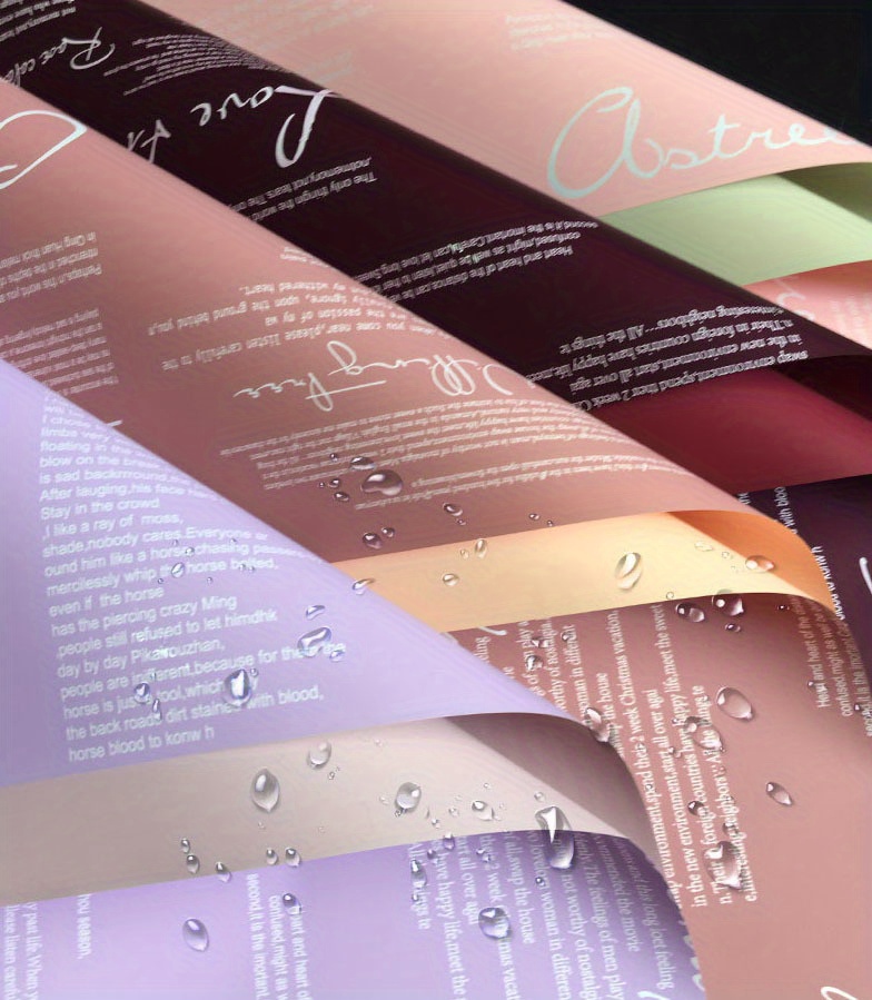 Flower Wrapping Paper Waterproof Florist Bouquet Paper Diy - Temu Ireland