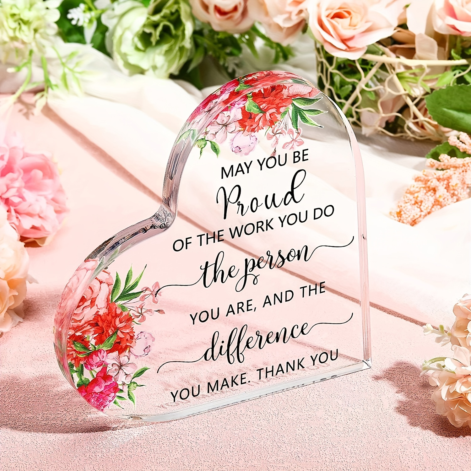 Acrylic Thank Gift Employee Appreciation Gift May Work - Temu Australia