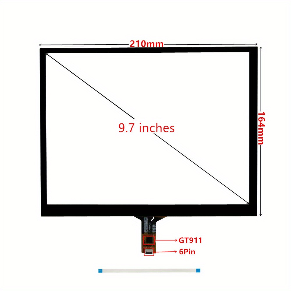 Gt911 6pin Capacitive Universal Digitizer Car Dvd Gps - Temu Australia
