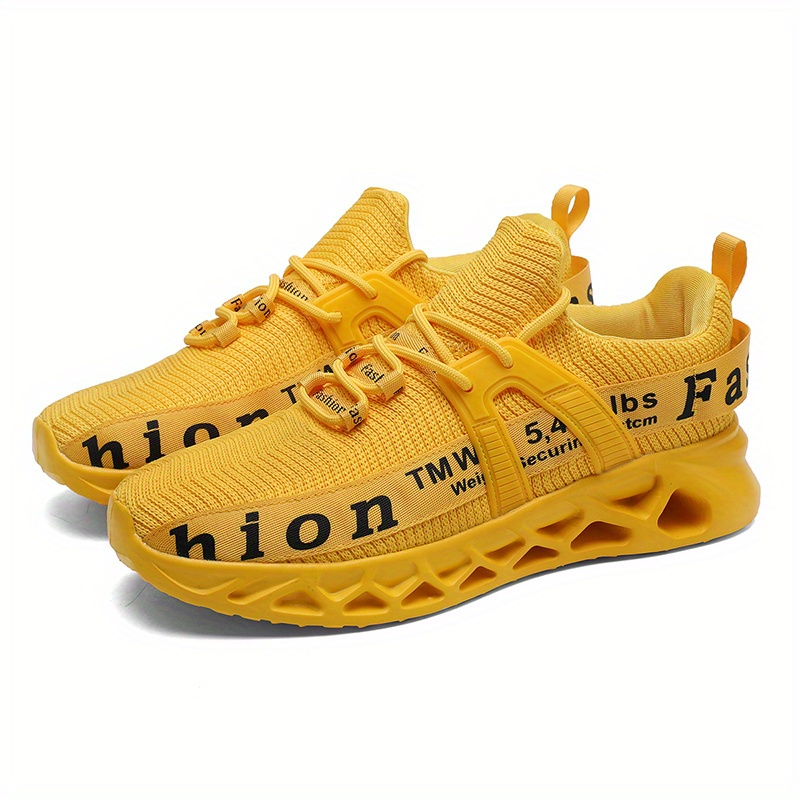 Mens Trendy Knitted Breathable Lightweight Comfy Sneakers For Running ...