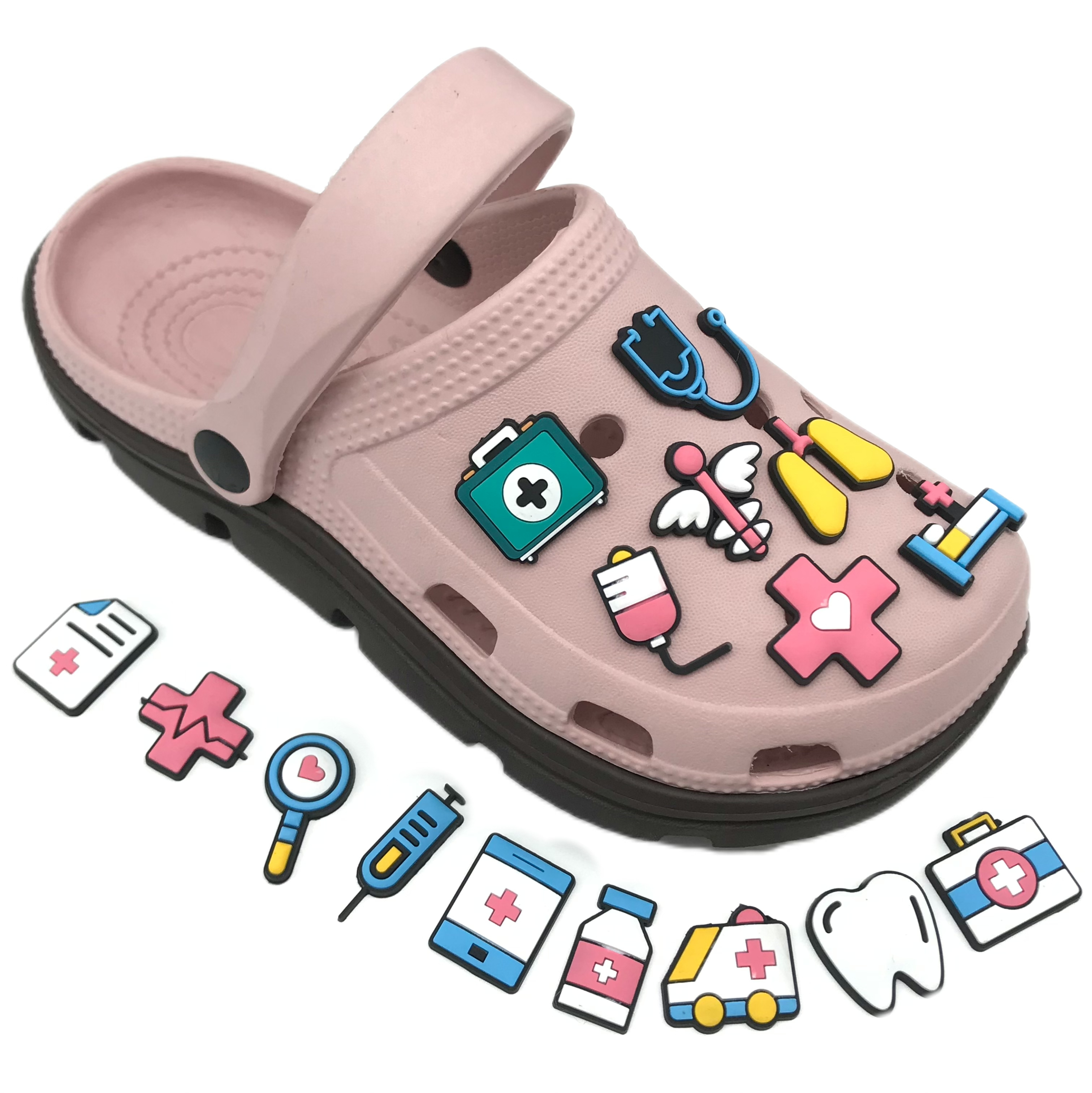Cute Cartoon Shoes Decoration Charms Clogs Jigs Bubble - Temu United ...