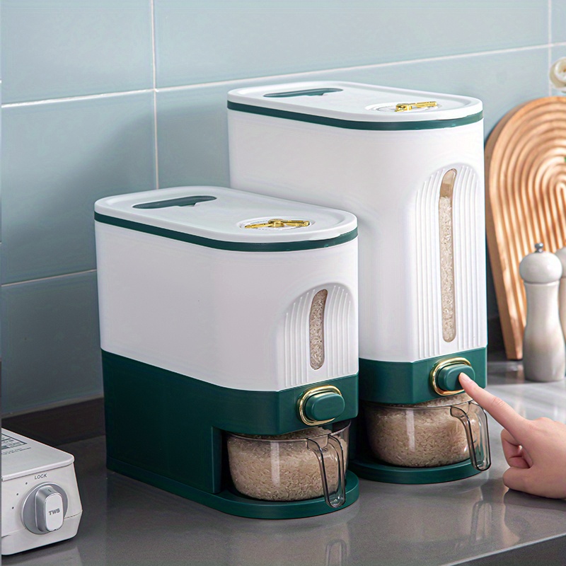 Rice Bucket Measuring Cup Large Capacity Cereal Container - Temu ...