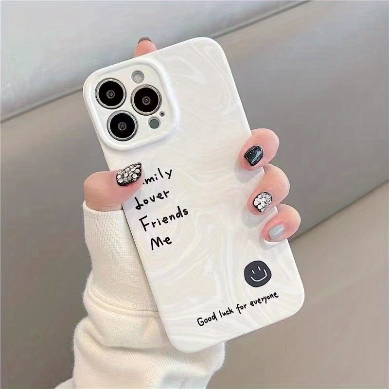 Simple Happy Face Iphone11/12/13/14promax/film Phone Case - Temu United ...