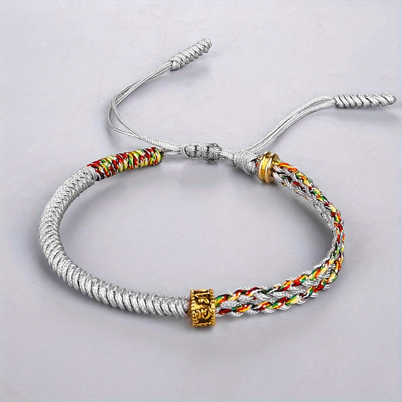 woven knot rope beach bracelet men amulet - {region_name}