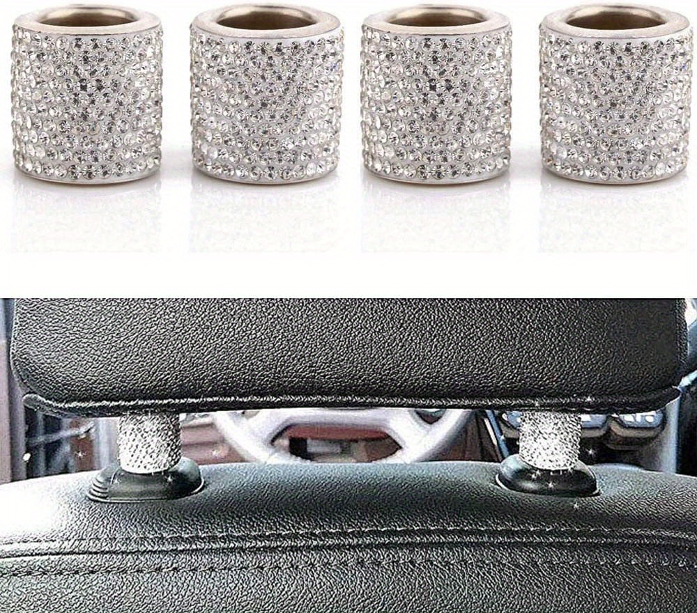 Bling Crystal Headrest Diamond Collar Car Seat Ring Auto - Temu Ireland