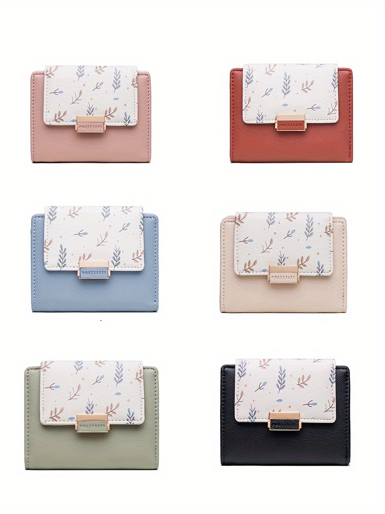 Simple Pattern Short Wallet Casual Stylish Coin Purse - Temu Netherlands