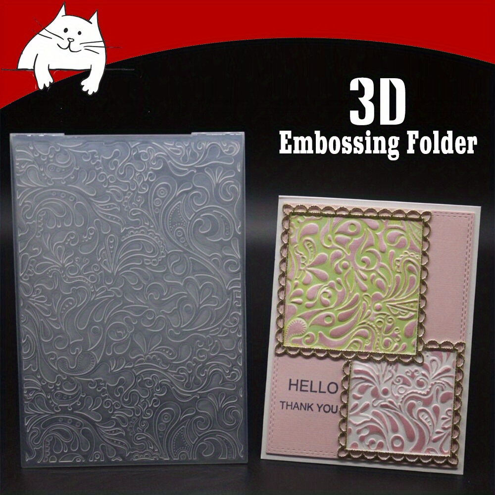 Create Unique 3d Designs Plastic Embossing Folders Card - Temu