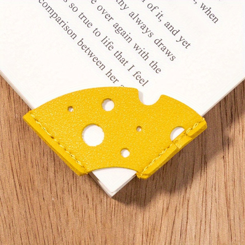Italian Cheese Hollow Pu Leather Bookmark Simple Plain Color - Temu Norway