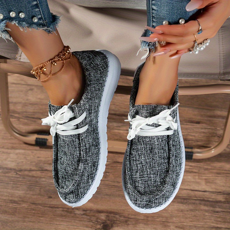 lærredssko til kvinder sko med lav top - Temu Denmark