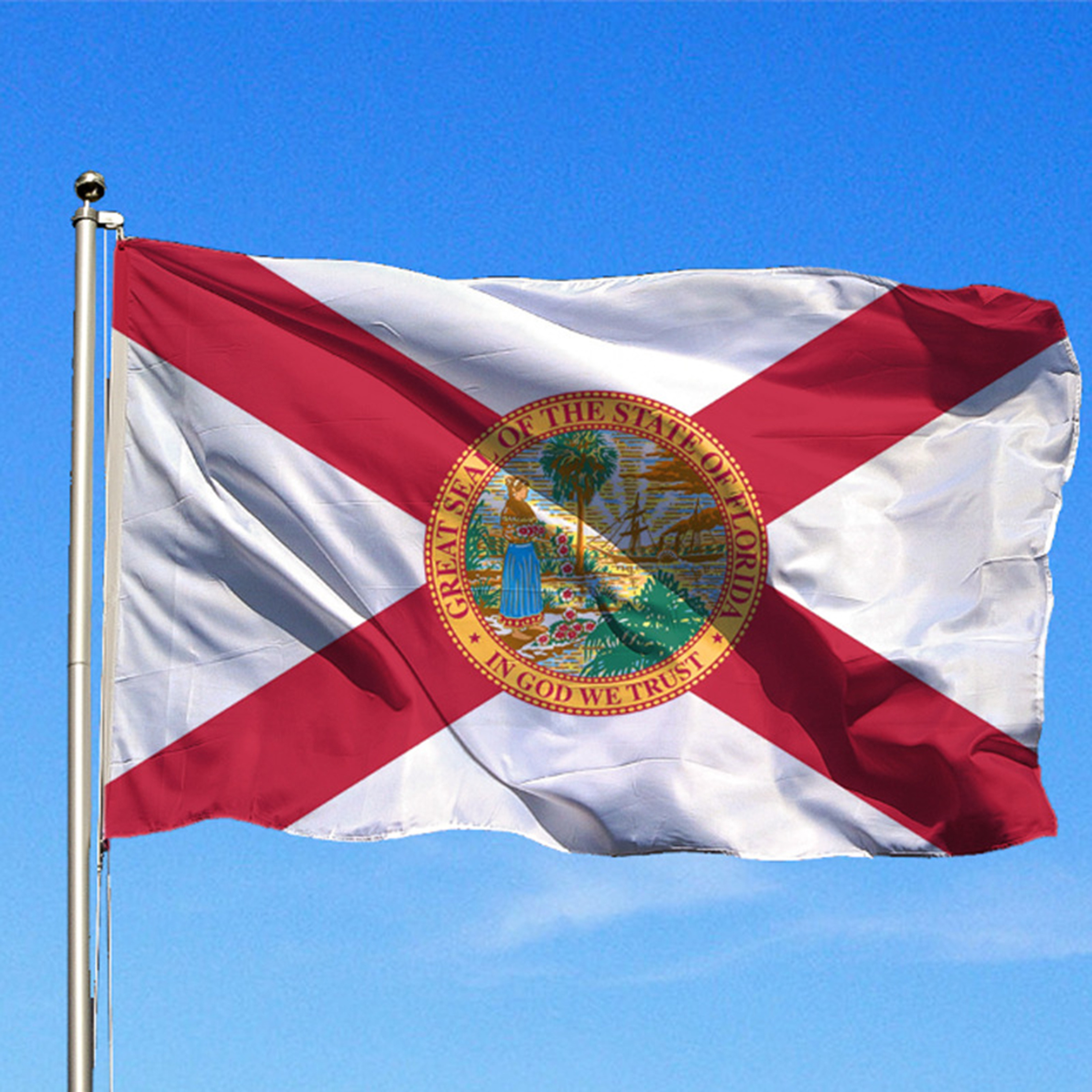 1pc Flag, Polyester Material State Flag, 3*5ft, For Garden Decoration ...